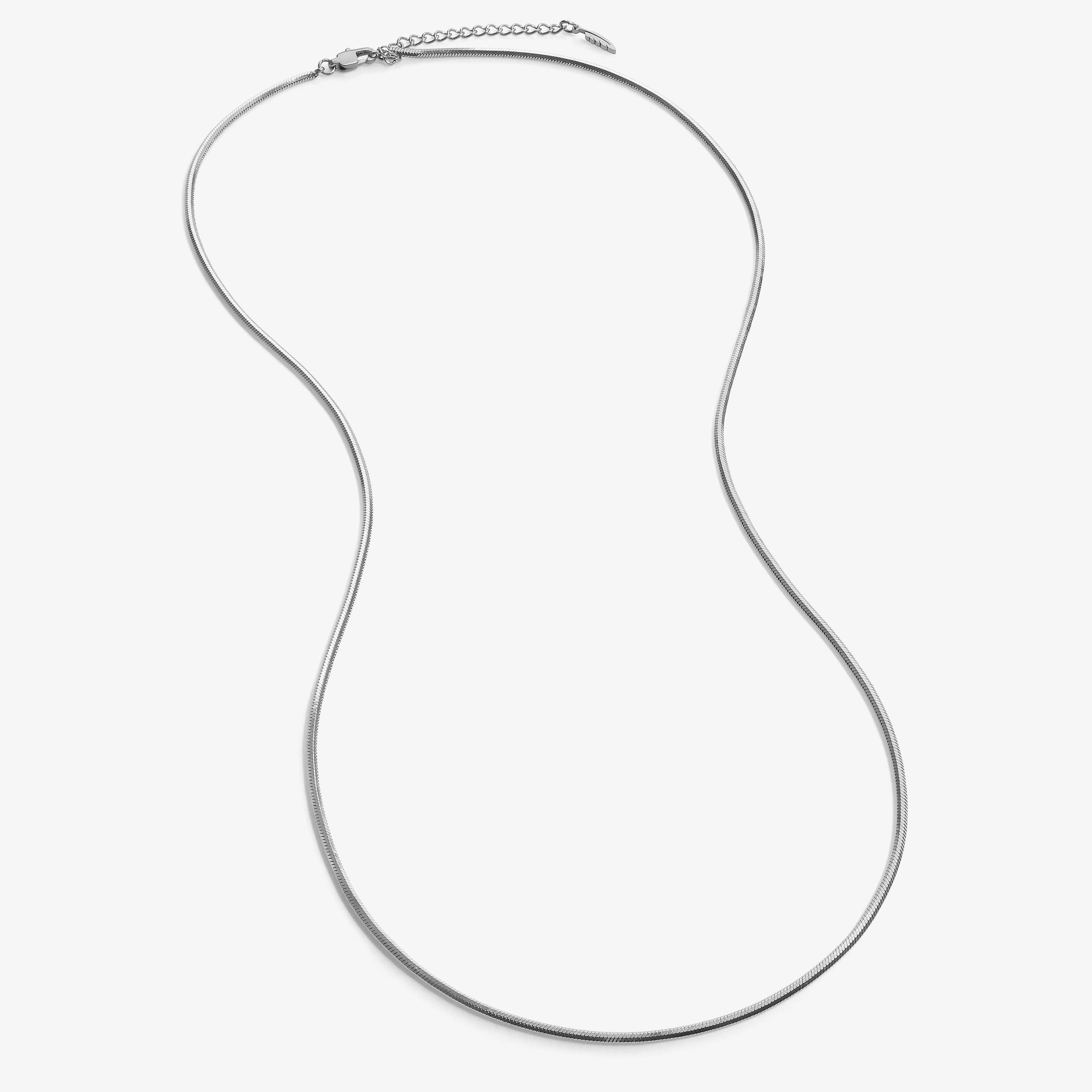 Snake Chain Necklace - Silver ( for him ) – Vecino Custom