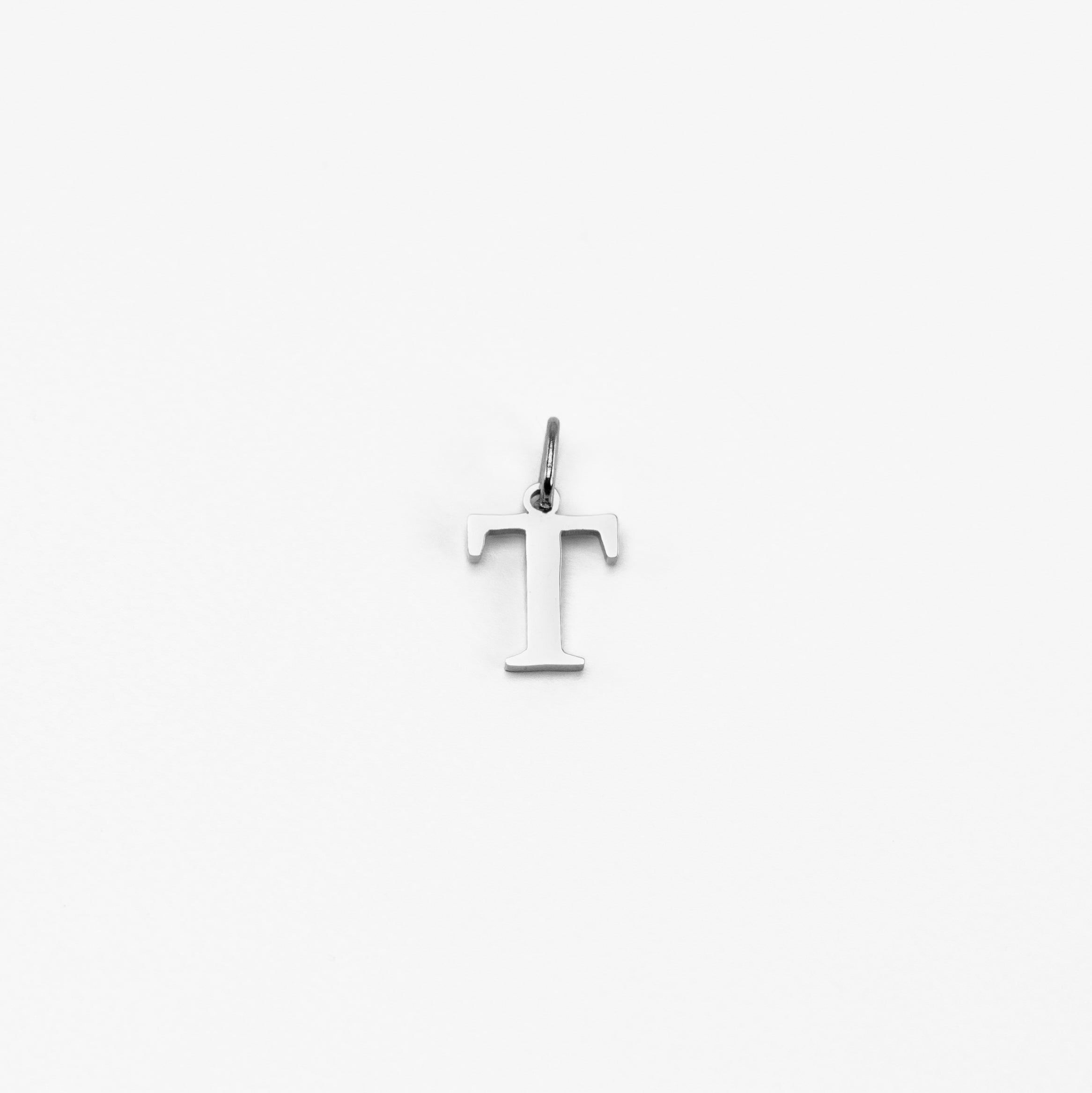 Charm Initial T - Silver – Vecino Custom